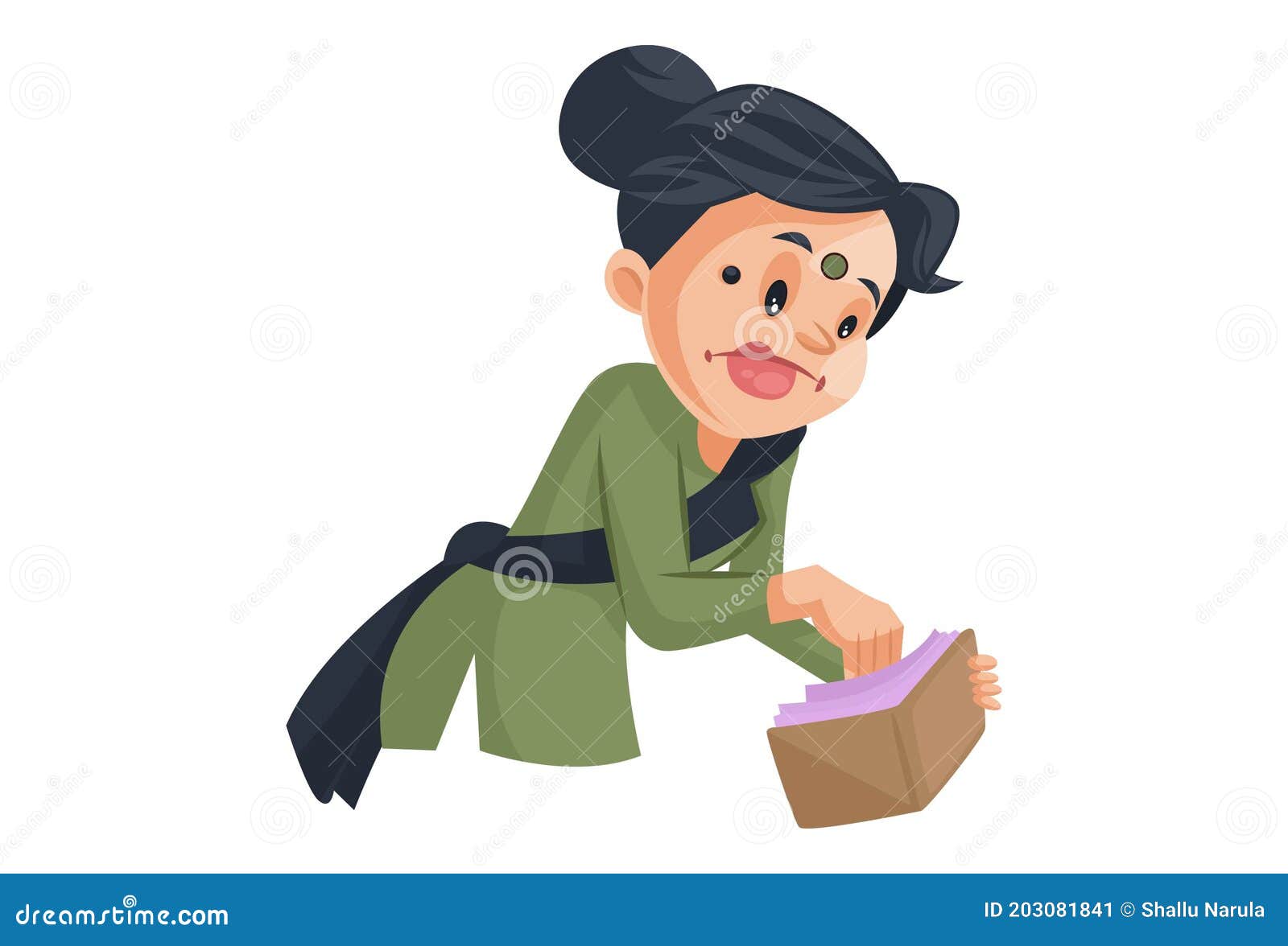 Vector Graphic Illustration of House Maid. Stock Vector - Illustration ...