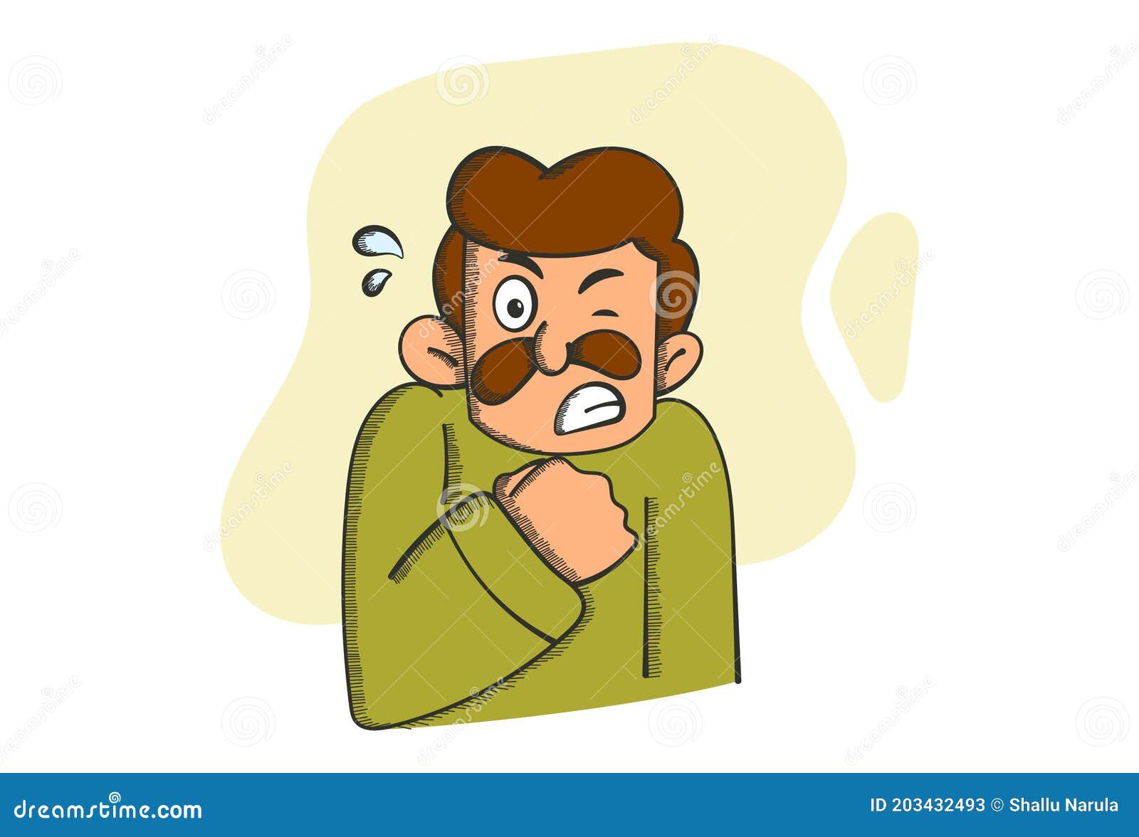 Angry Smoking Pipe Cartoon Stock Illustration | CartoonDealer.com #48312571