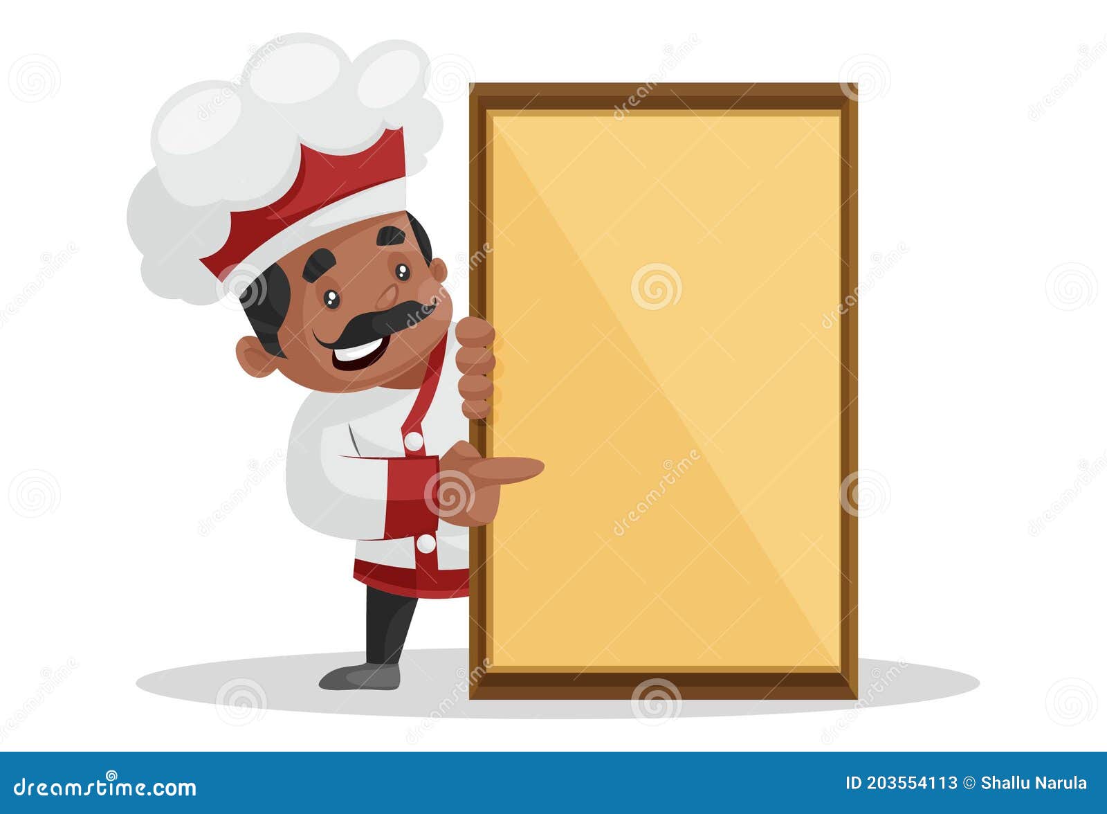 Vector Graphic Illustration of Indian Chef Stock Vector - Illustration ...