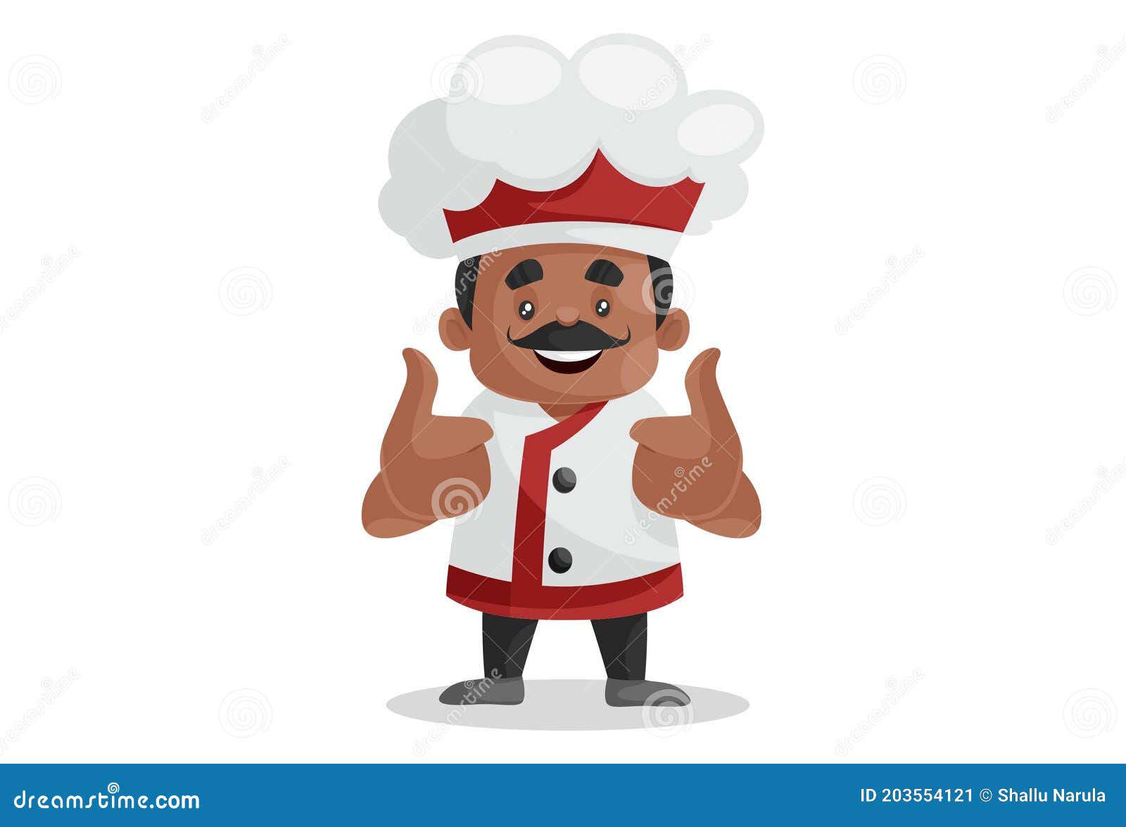 Vector Graphic Illustration of Indian Chef Stock Vector - Illustration ...