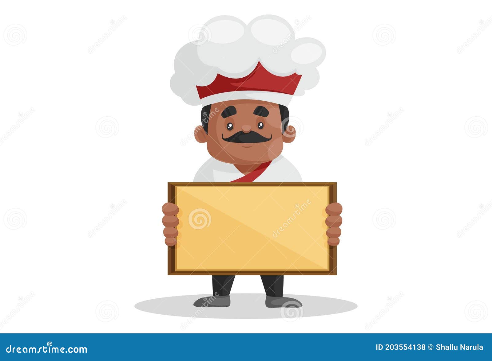 Vector Graphic Illustration of Indian Chef Stock Vector - Illustration ...