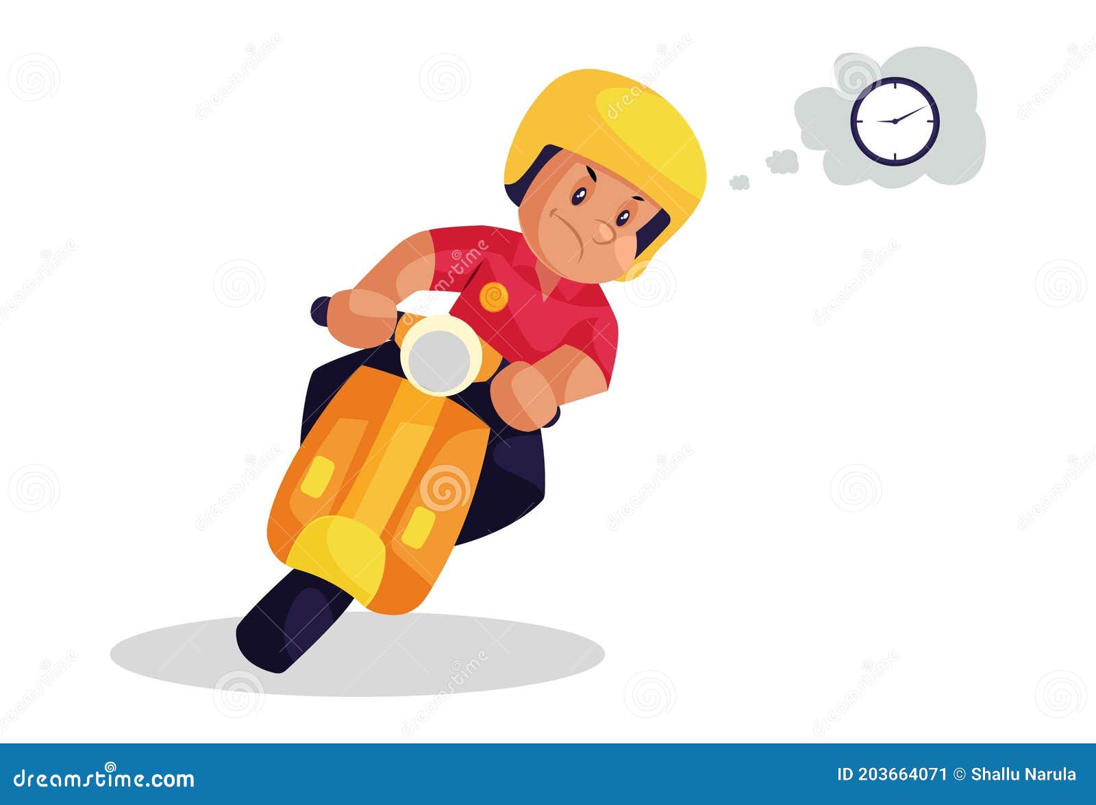 Late Delivery Box And Watch Illustration Design | CartoonDealer.com ...