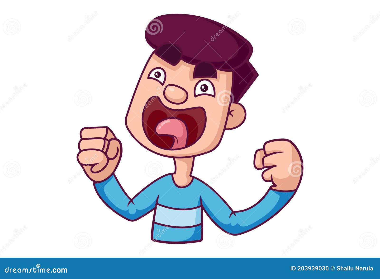 Vector Cartoon Illustration of Boy Stock Vector - Illustration of ...
