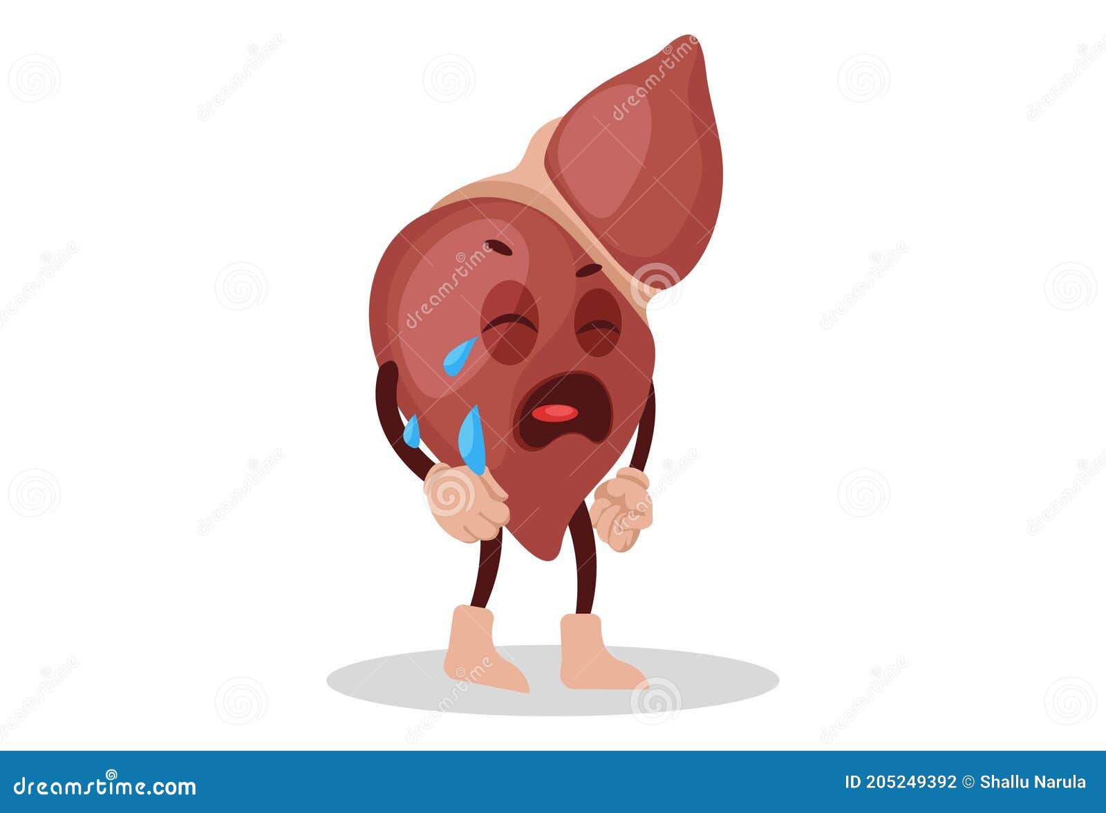 Illustration Of Liver Cell Cartoon Vector | CartoonDealer.com #245464901