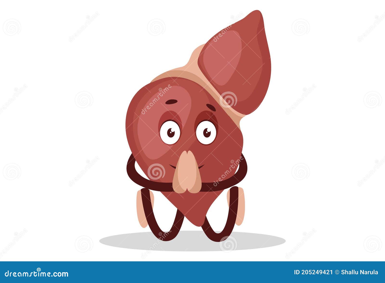Illustration Of Liver Cell Cartoon Vector | CartoonDealer.com #245464901
