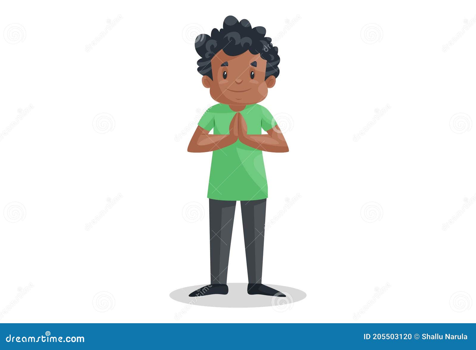 Vector Graphic Illustration of Office Boy Stock Vector - Illustration ...