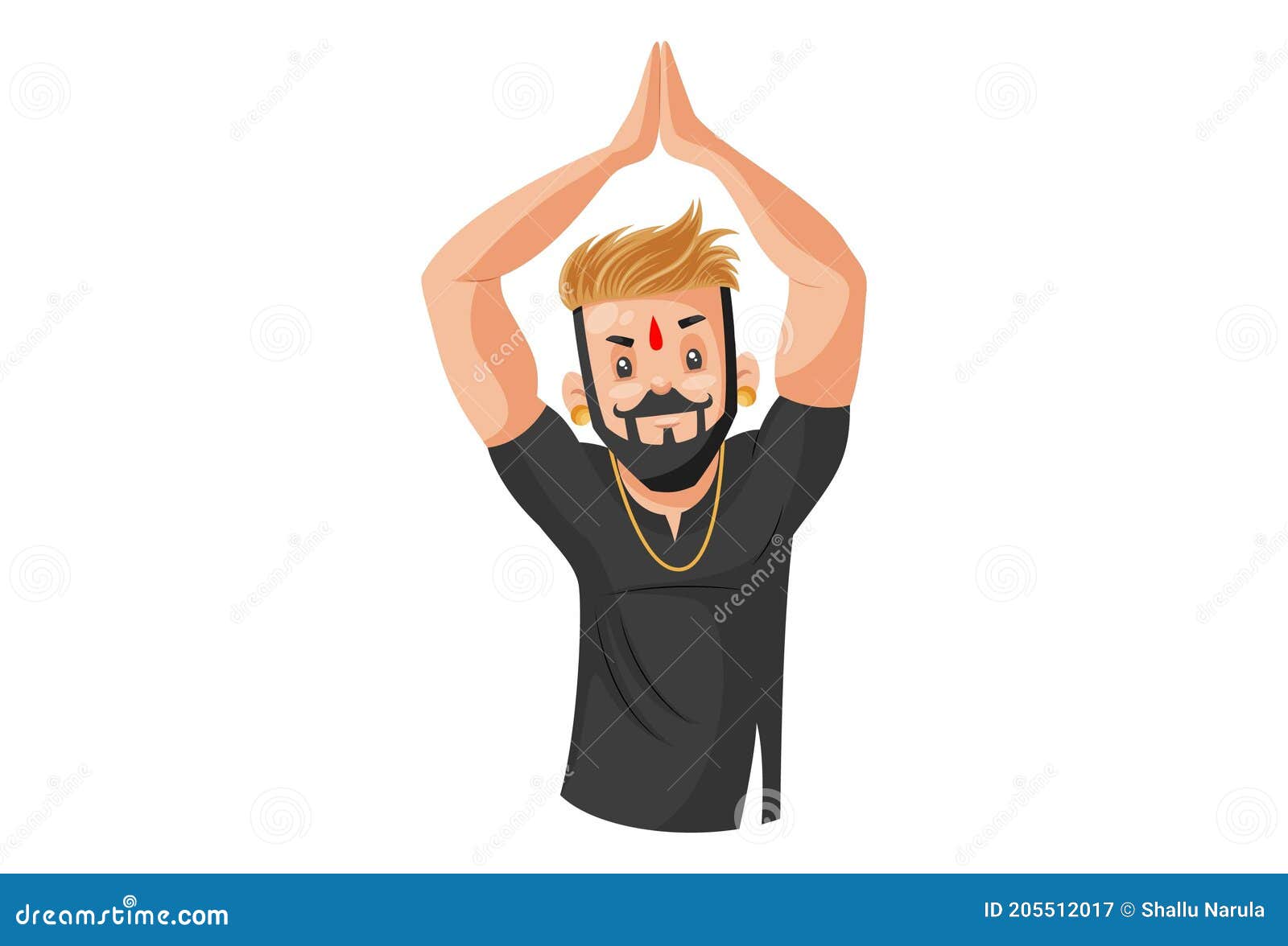 Vector Graphic Illustration of Rajput Boy Stock Vector - Illustration ...