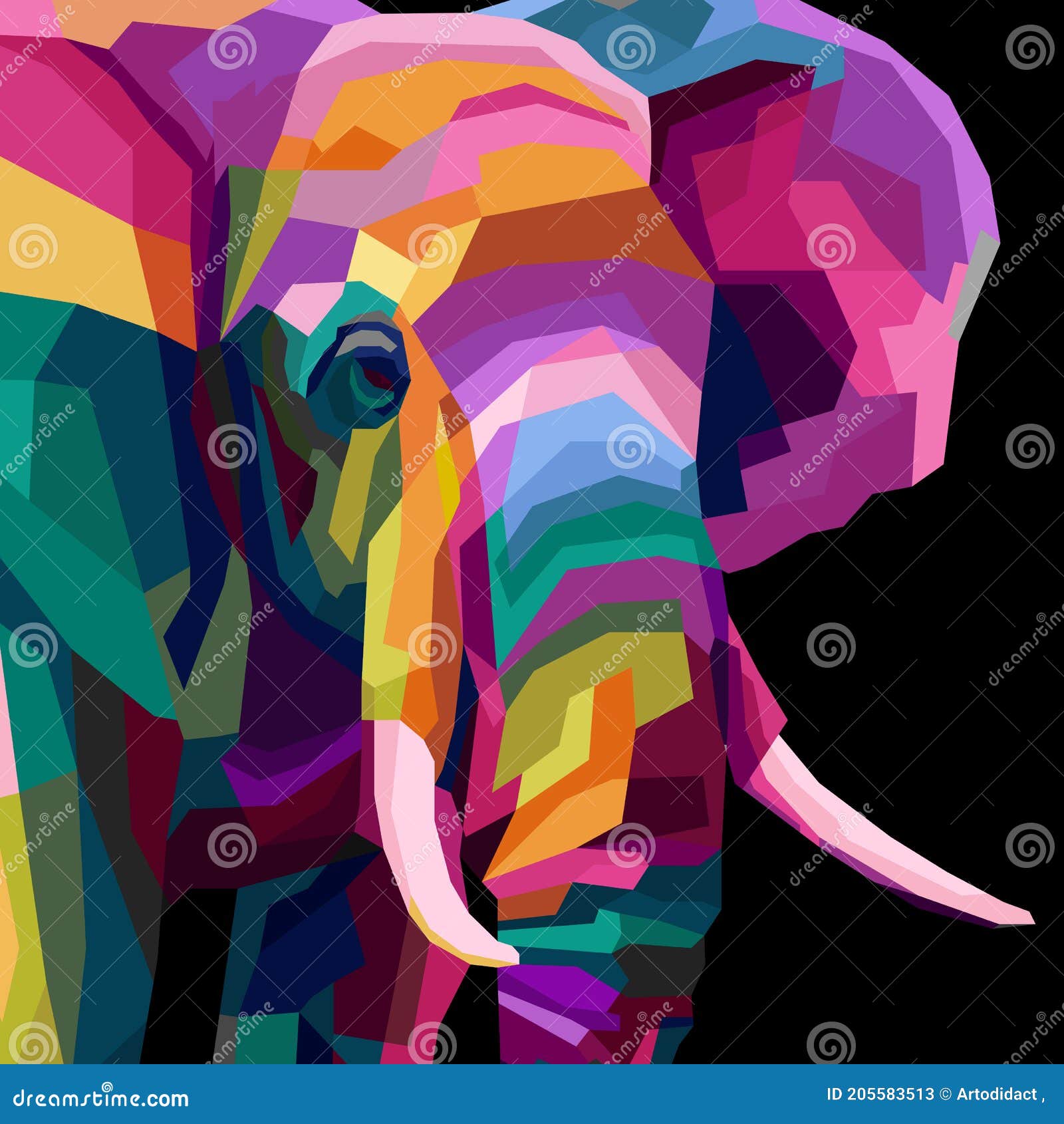 Head Colorful Pop Art Portrait Stock Illustrations – 1,377 Head ...