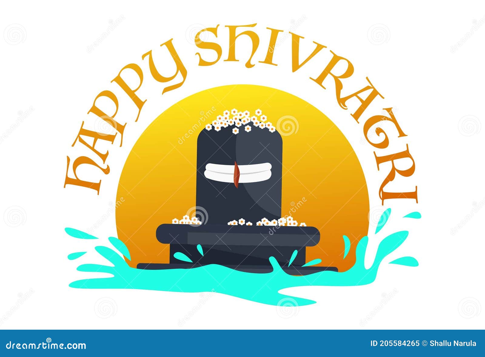 Illustration Of Shivling On Watercolor Background Cartoon Vector ...