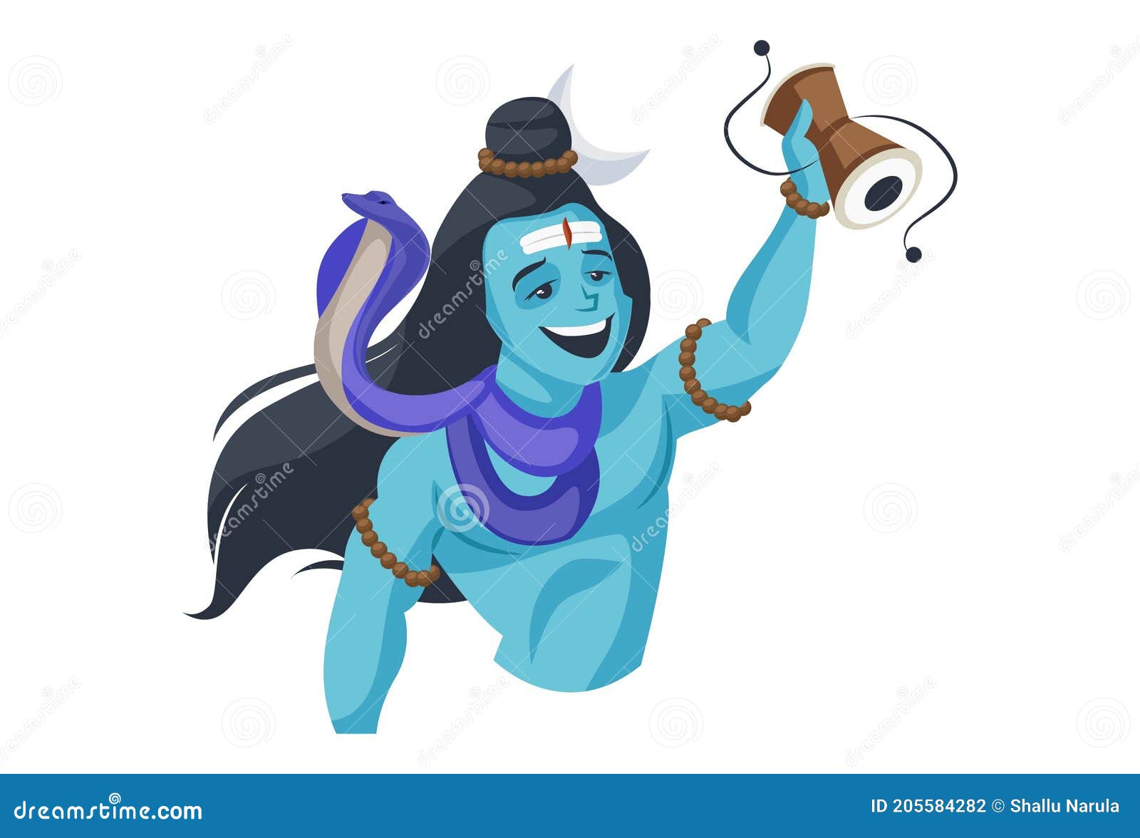 Vector Graphic Illustration of Lord Shiva Stock Vector - Illustration ...