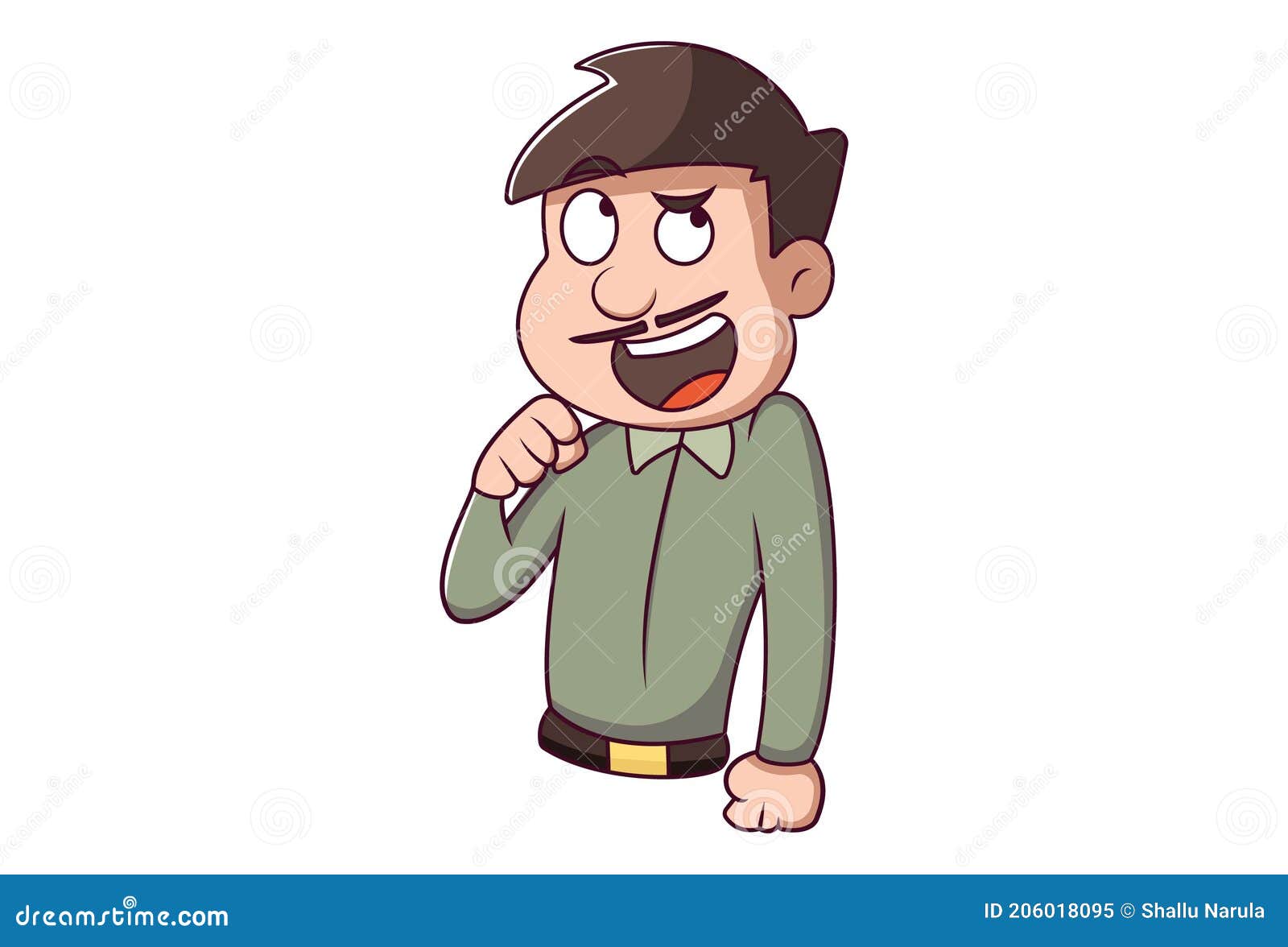 Vector Cartoon Illustration of Man Stock Vector - Illustration of ...
