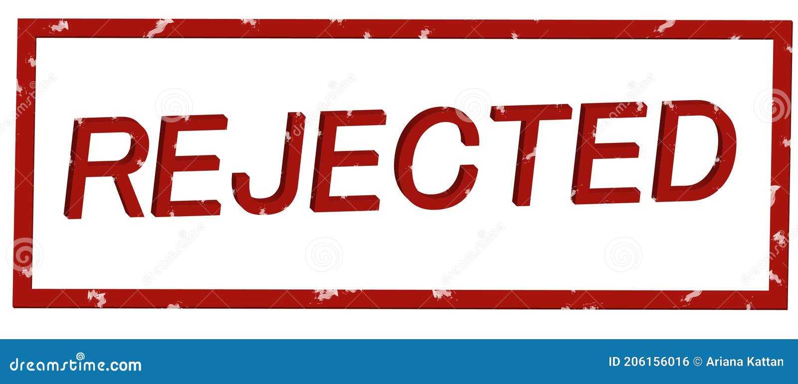 Rejected Stamp Rejected Button Reject Stock Illustration - Illustration ...