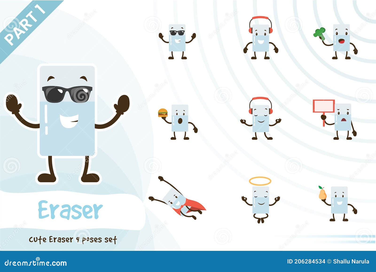 Eraser Poses Stock Illustrations – 6 Eraser Poses Stock Illustrations ...