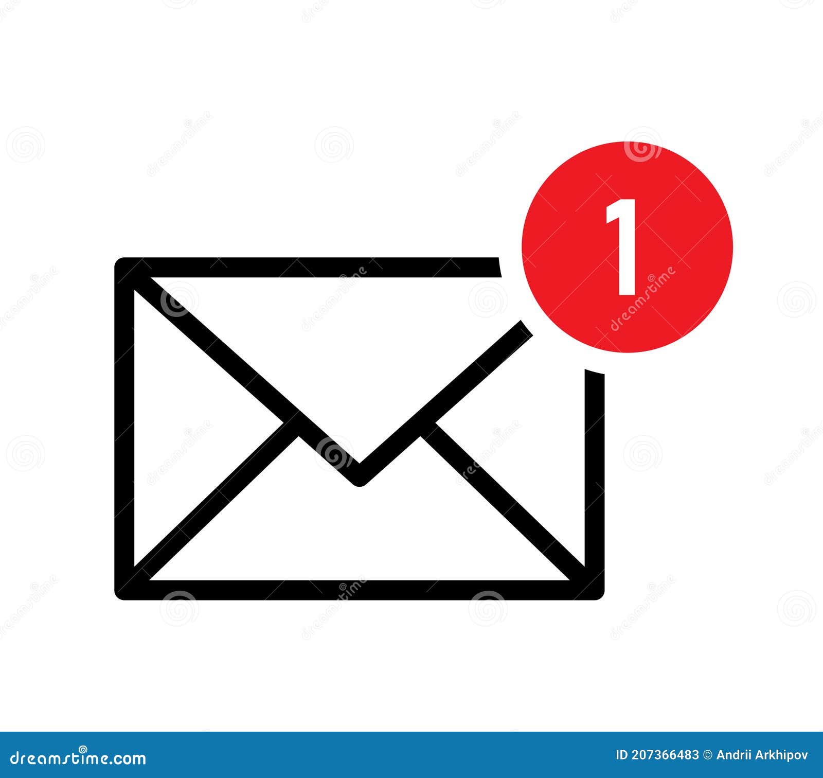 New Message Flat Vector Icon. Stock Vector - Illustration of isolated ...