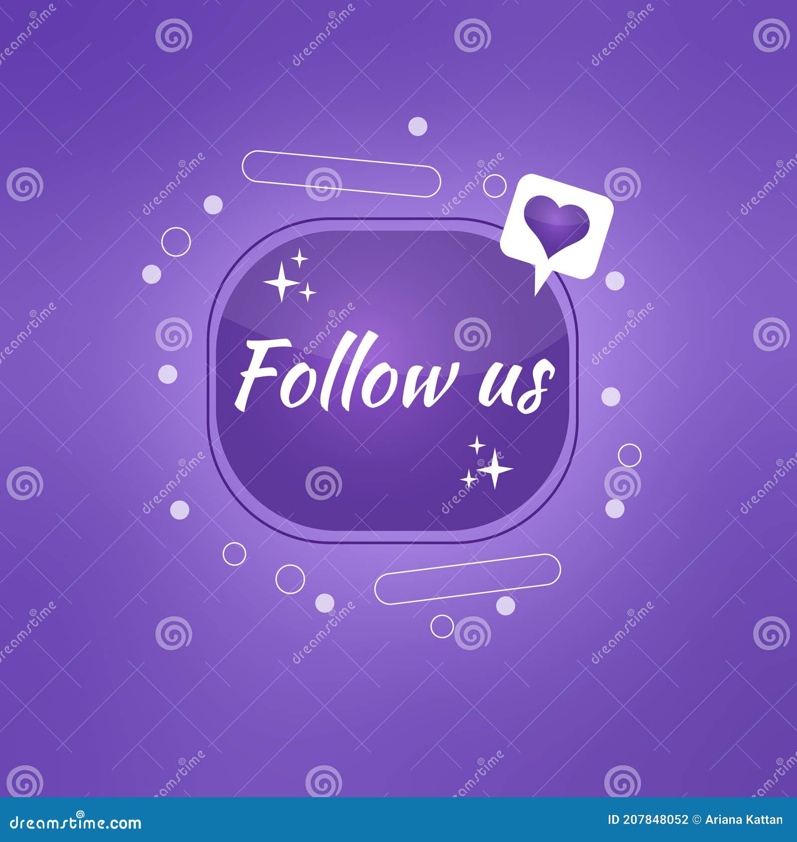 Follow Us Subscribe Button Follow and Like Following Stock Illustration ...