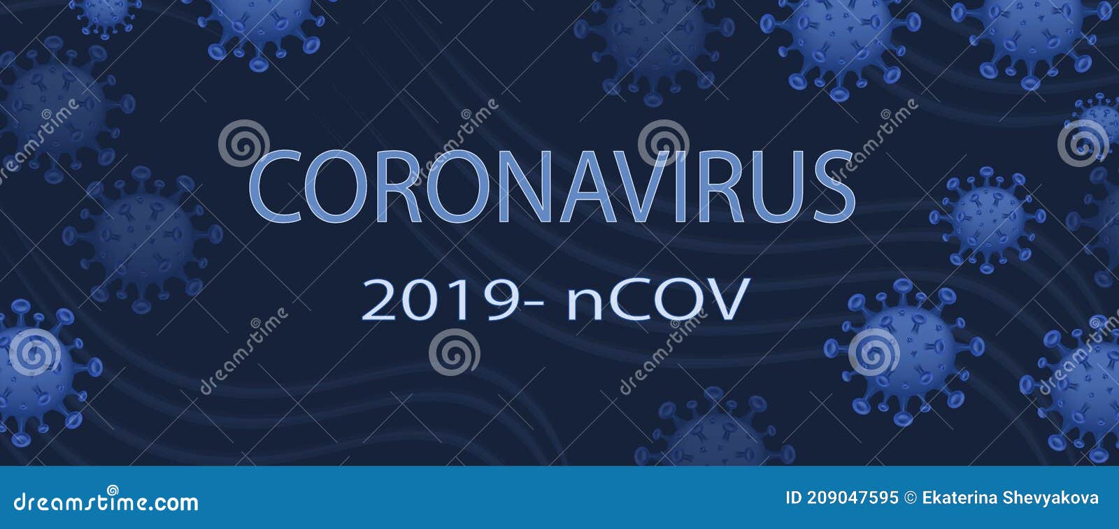 Blue Microbe Under a Microscope during Stock Vector - Illustration of ...