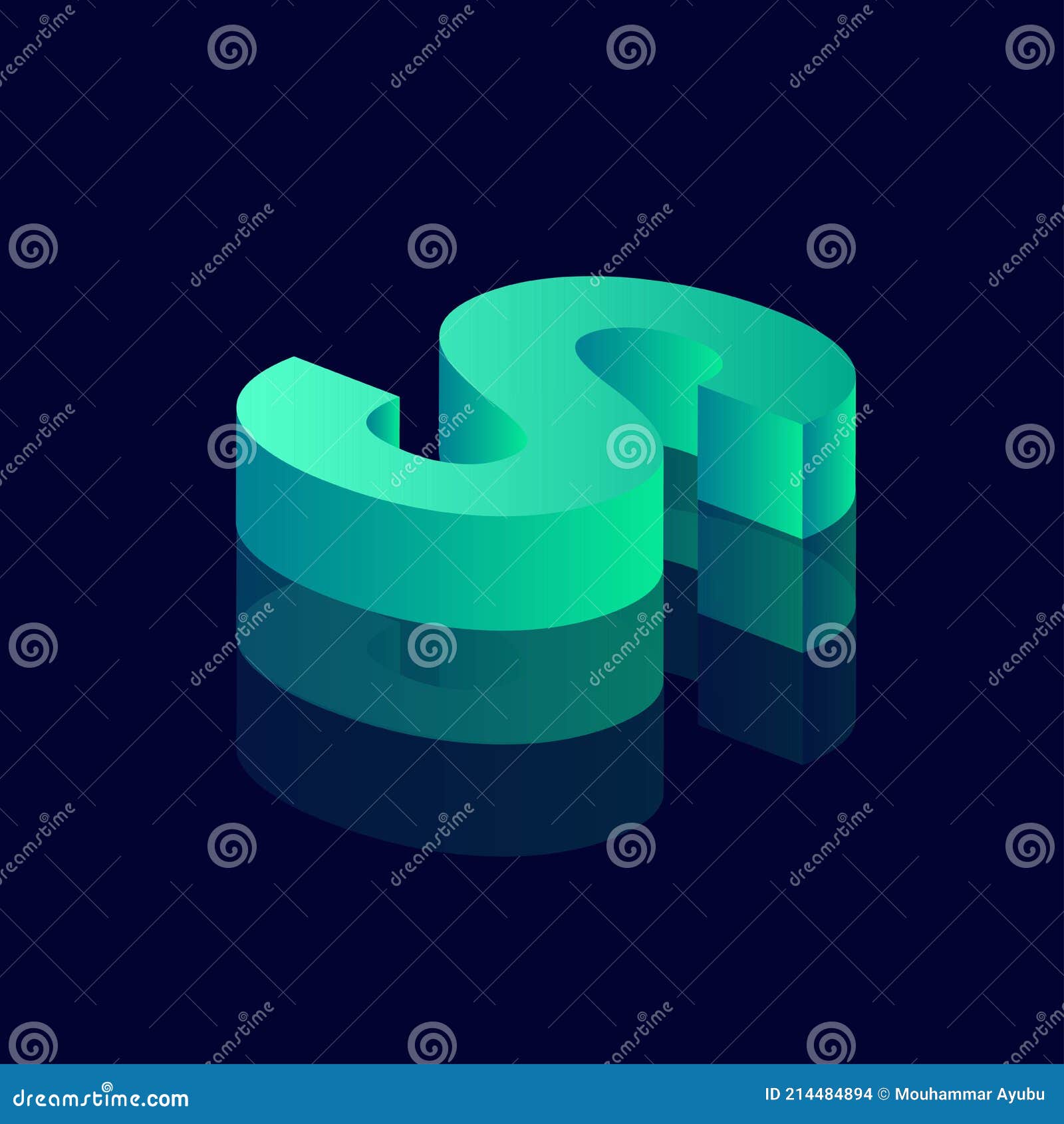 Isometric Letter S. Letter S Stock Vector - Illustration of ...