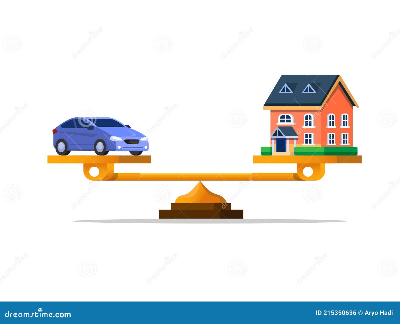Scale Comparison Icon In Comic Style. Balance Weight Vector Cartoon ...