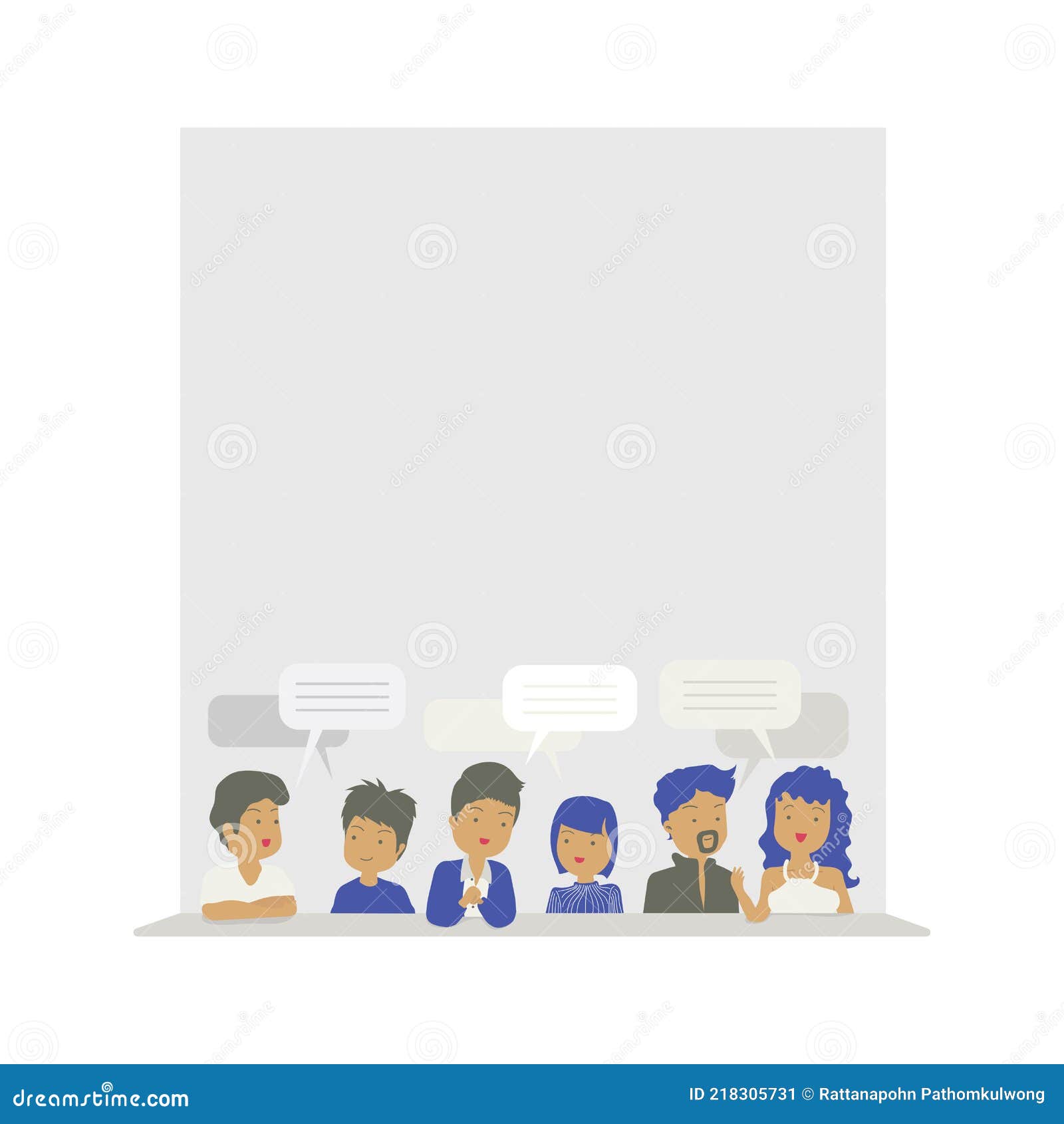 Talking Together, Understand Each Others More Board Stock Vector ...