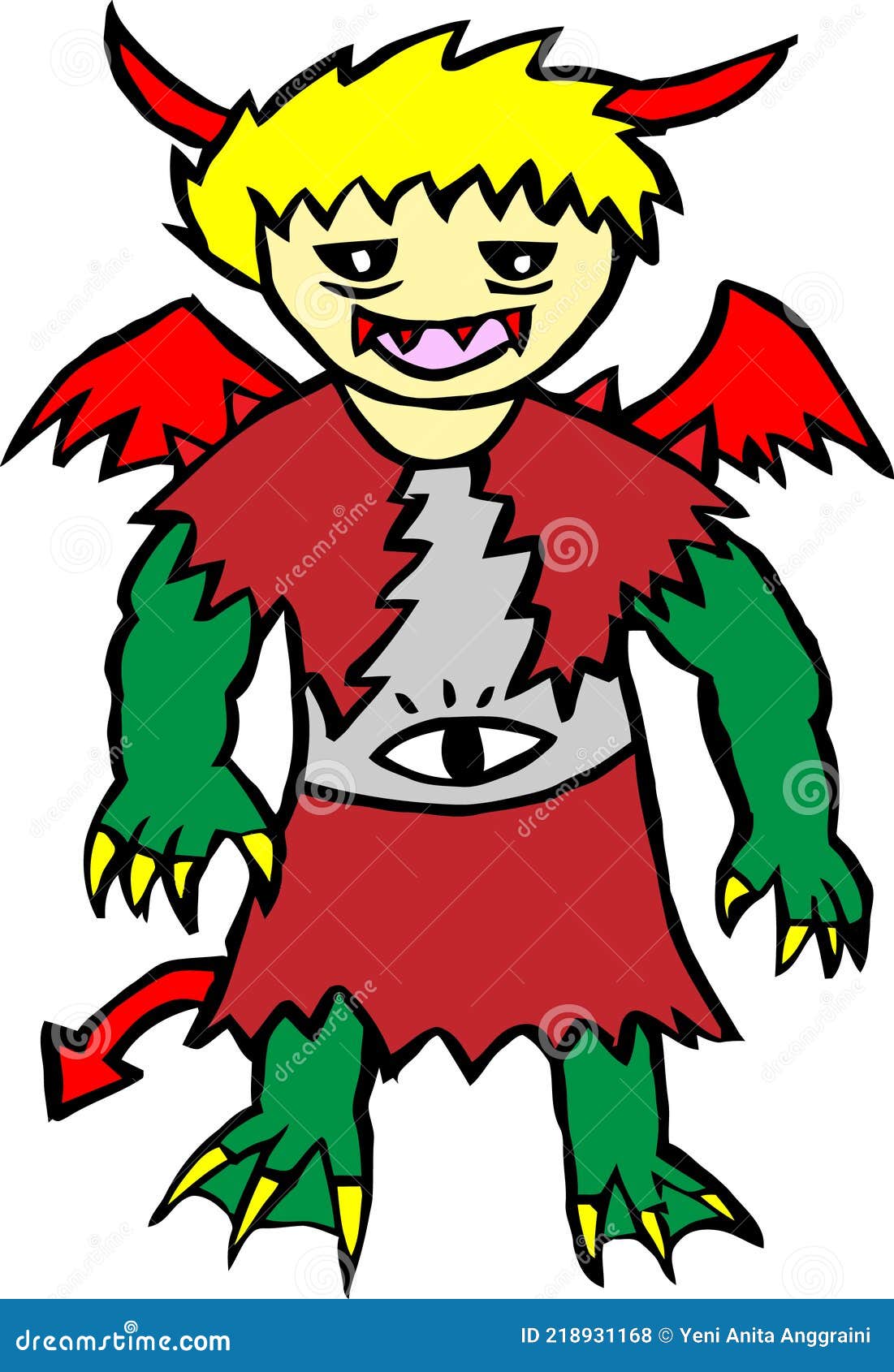 Devil Demon Power Very Cool Stock Vector - Illustration of demon, power ...