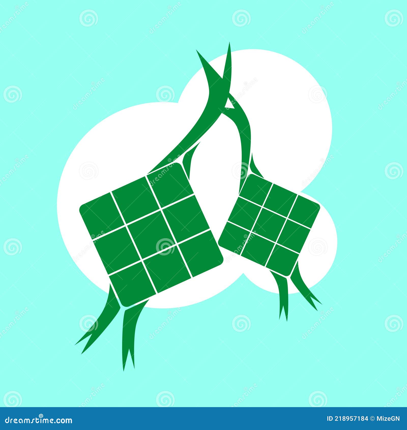 Ketupat, Simple Vector Black White Hand Draw Sketch | CartoonDealer.com ...