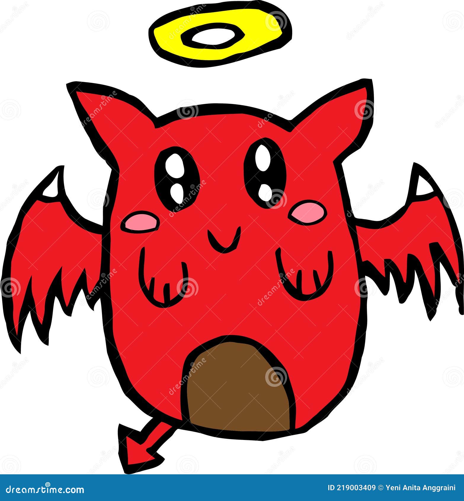 Red Demon Elf Imp Minion Helper At The Gates Of Hell In Bodysock An ...