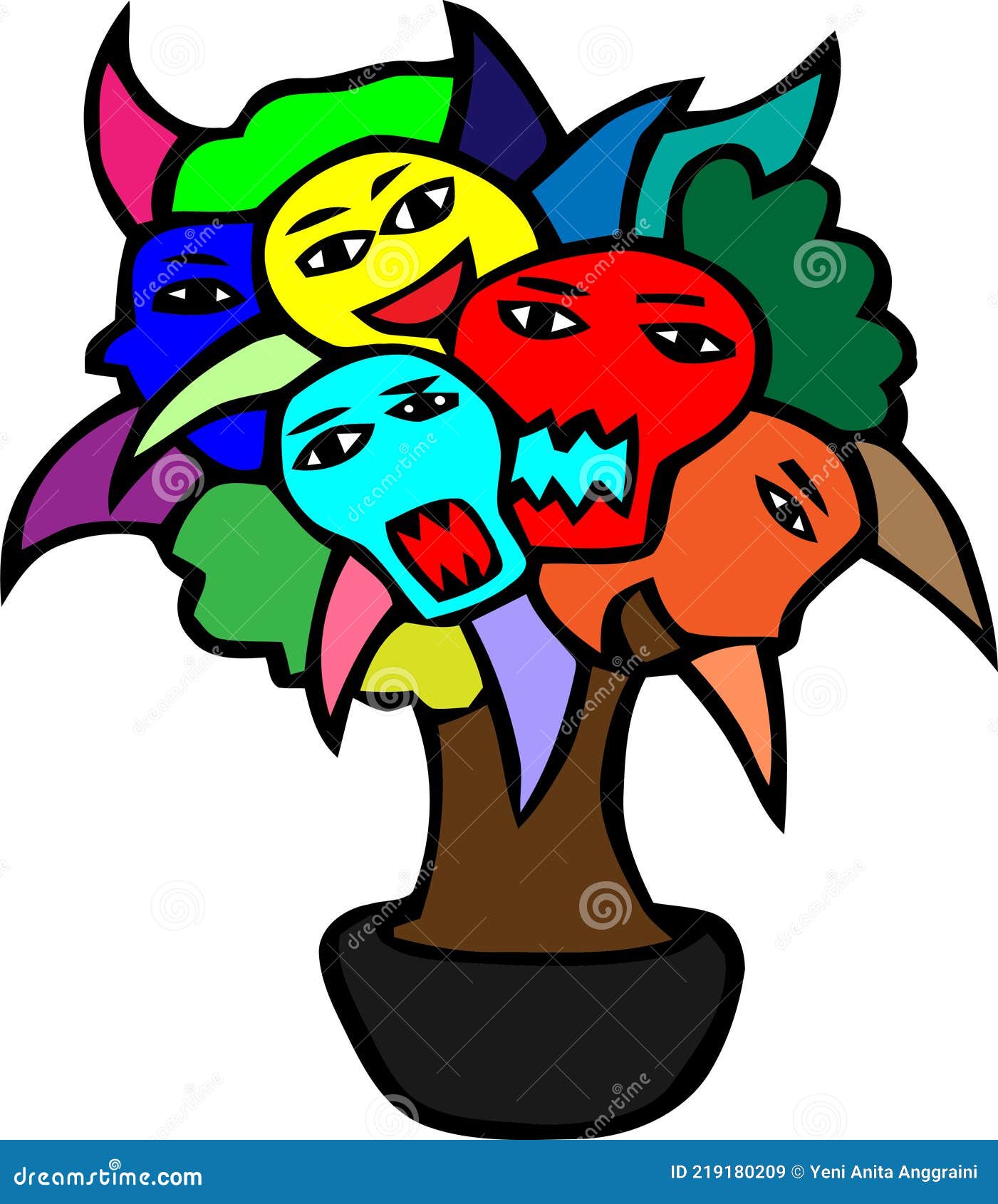 Demon Tree Royalty-Free Stock Image | CartoonDealer.com #33194914