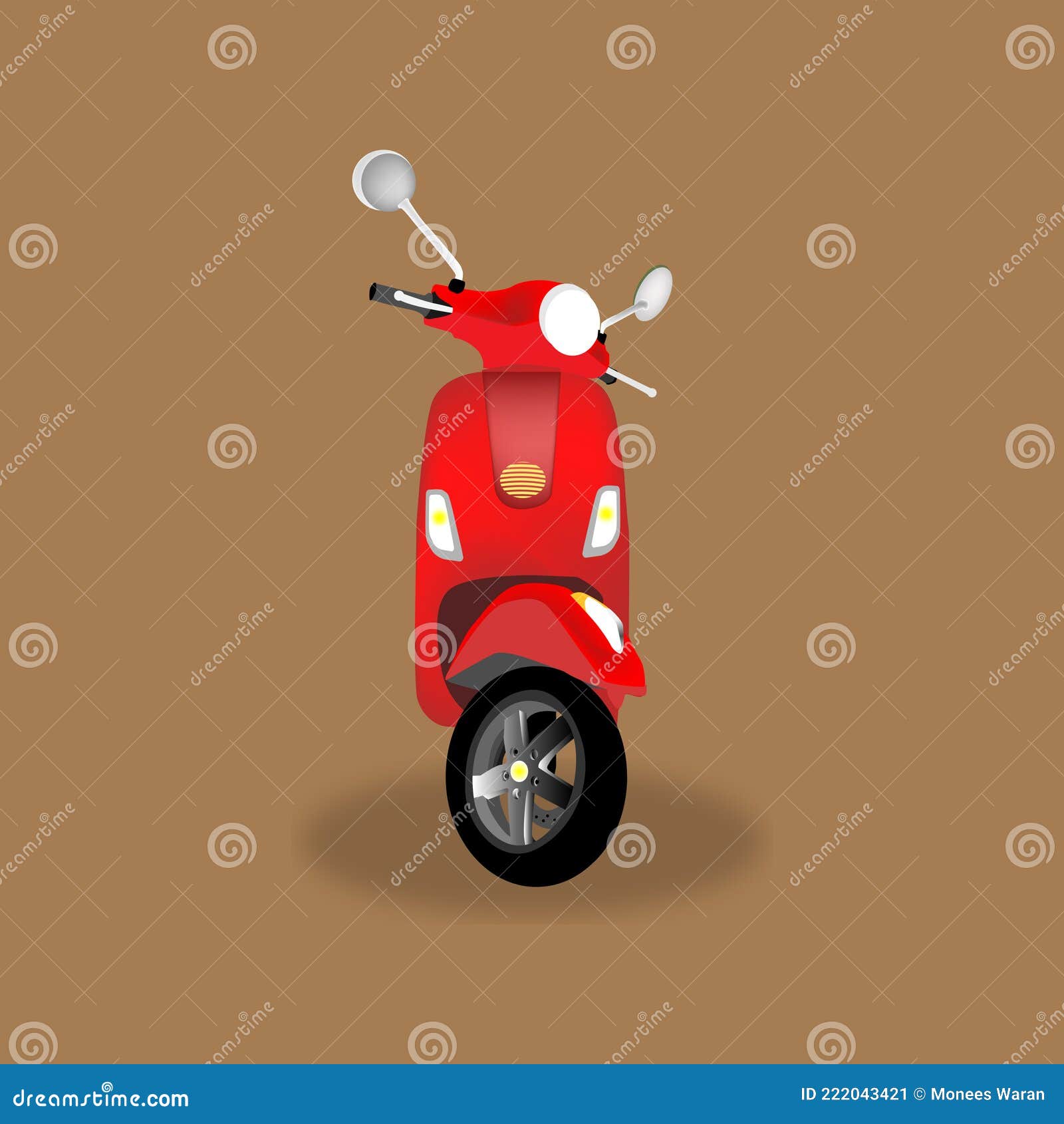Beautiful Red Color Bike Model Stock Vector - Illustration of driven ...