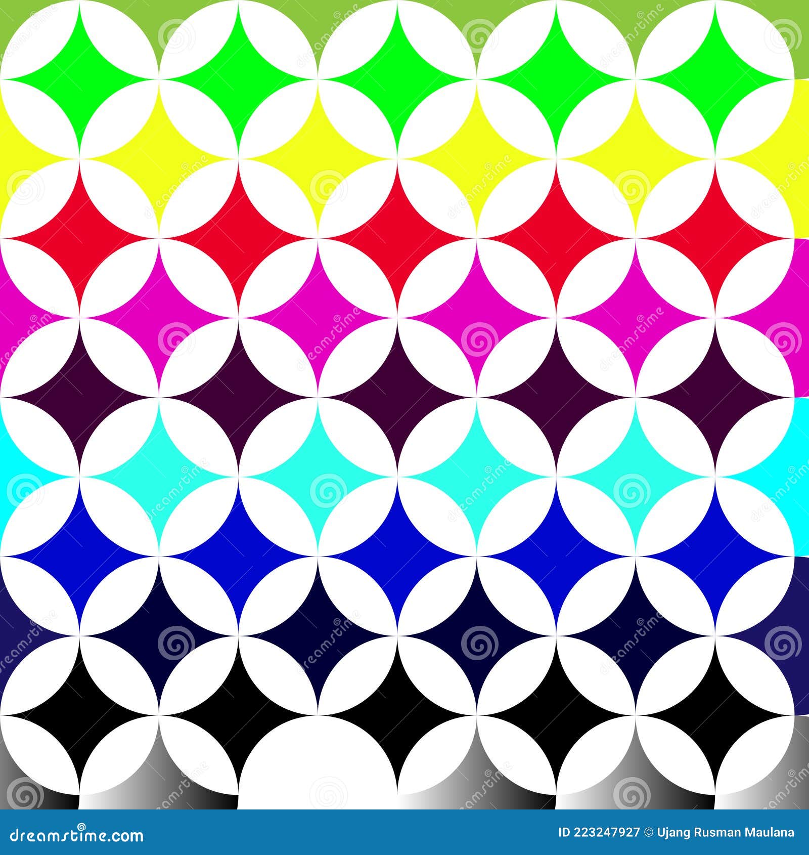 Circle with Star Inside Pattern Suitable for Background Stock ...