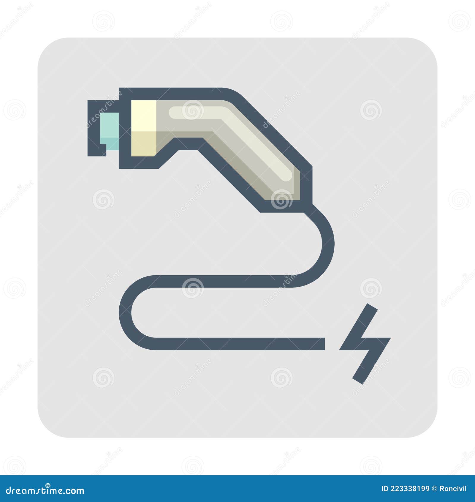 Charger Connector Icon, Electric Car Charging Plug Sign, Vector ...
