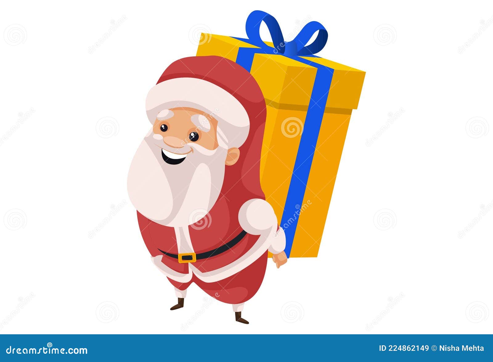 Vector Graphic Illustration of Santa Claus Stock Vector - Illustration ...