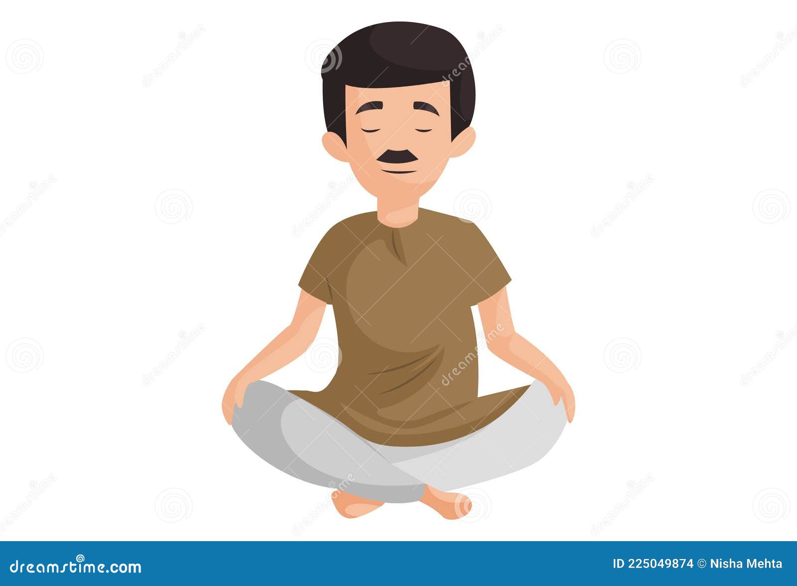 Vector Graphic Illustration of Happy Man Stock Vector - Illustration of ...