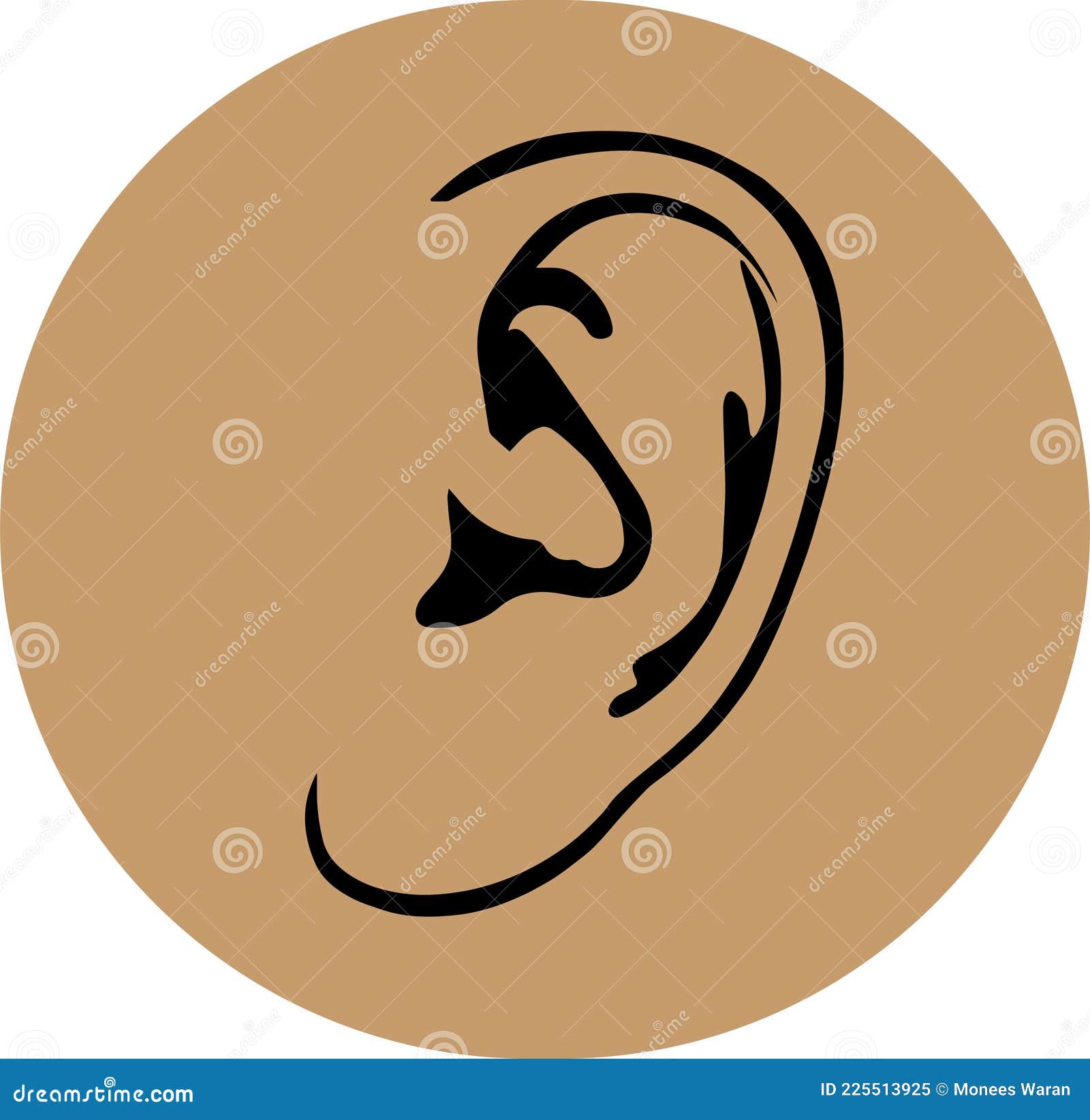 Ear Like Vector Design Model Art & Illustration Stock Vector ...