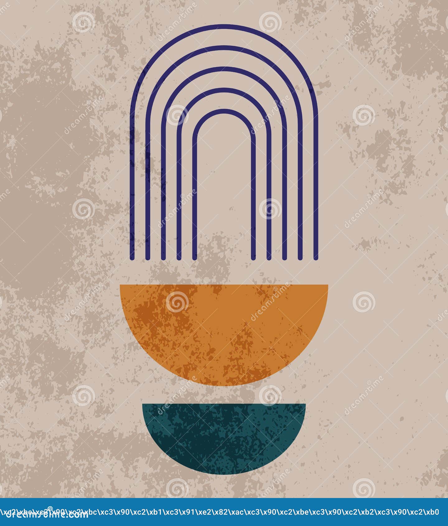 Abstract Figures With Action Words, Motivational Poster Series Cartoon ...