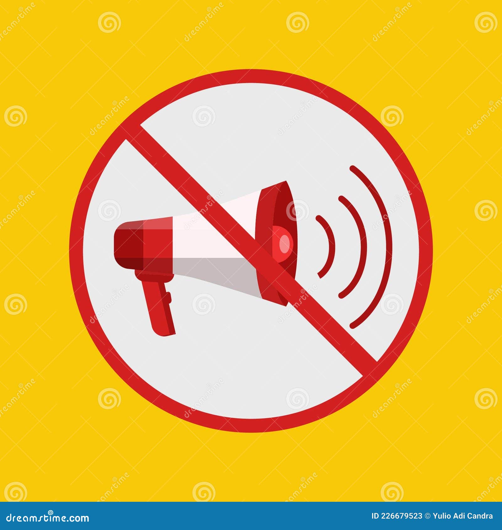 No Shout Prohibition Sign Sticker Royalty-Free Stock Photo ...