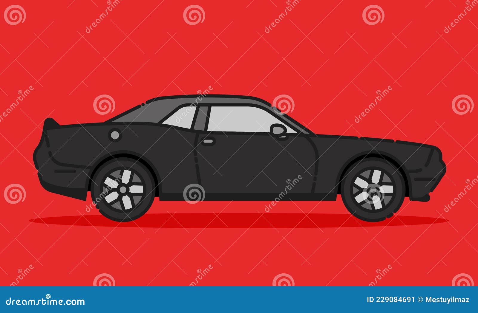 Dodge Challenger Ss 1970 Vector Logo Isolated On White Background Best ...