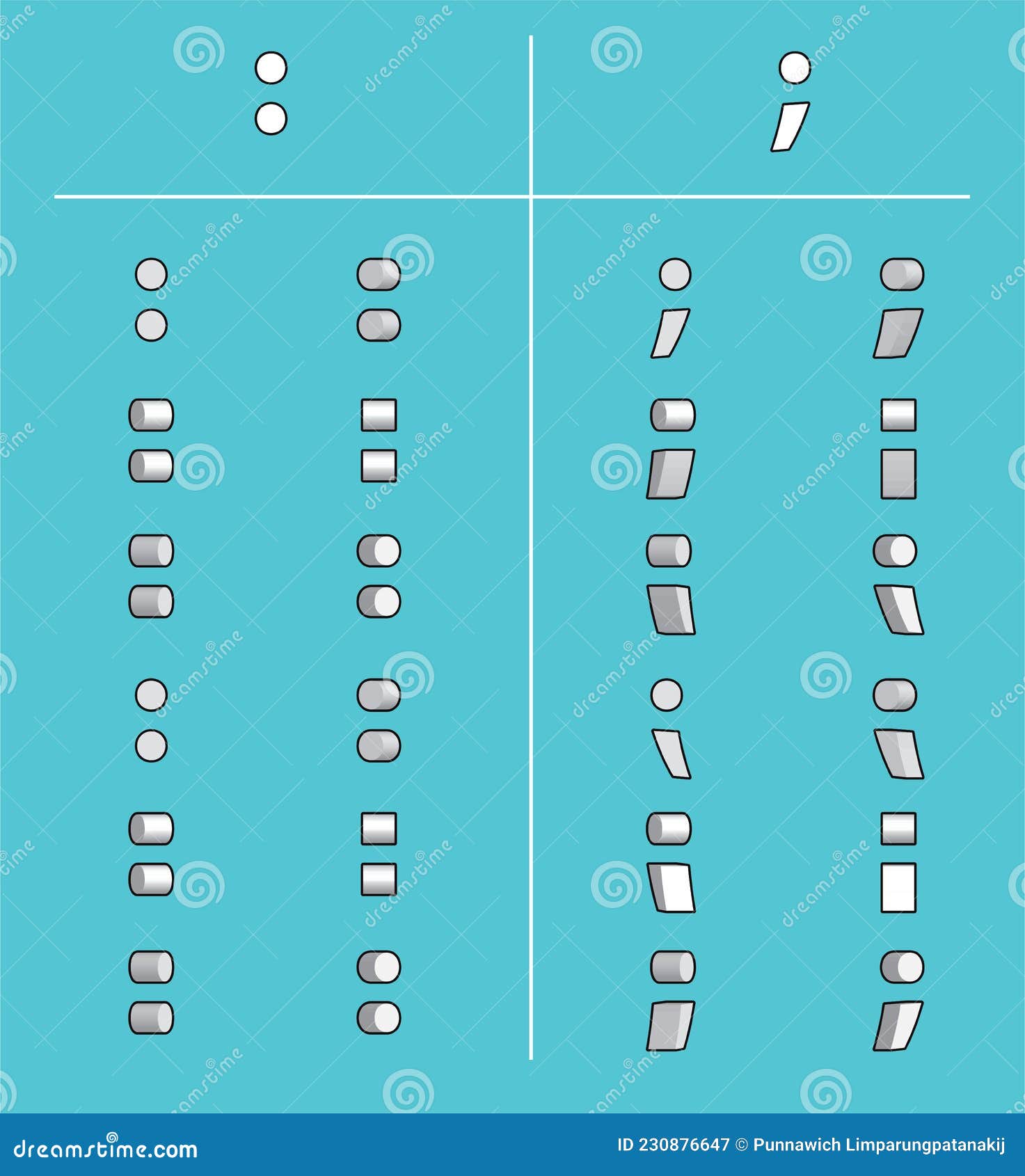 Semicolon Sign Illustration Cartoon Vector | CartoonDealer.com #248055033