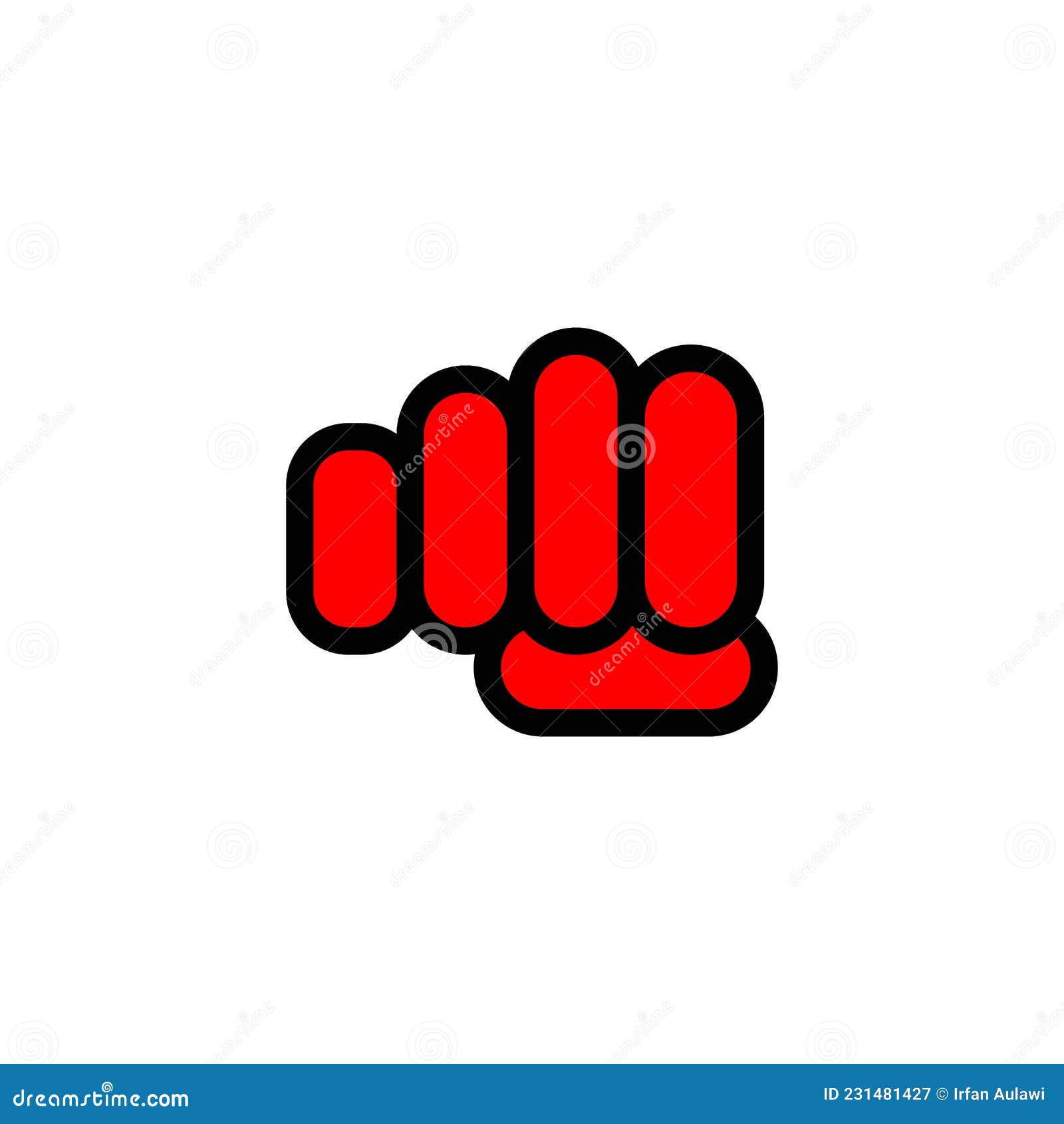 Punch logo vector stock vector. Illustration of fighter - 231481427