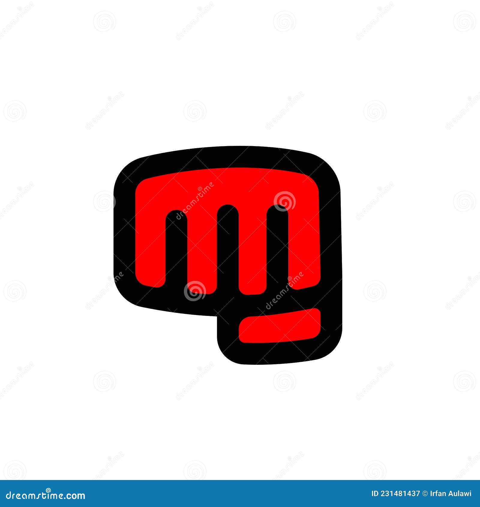 Punch logo vector stock vector. Illustration of athlete - 231481437