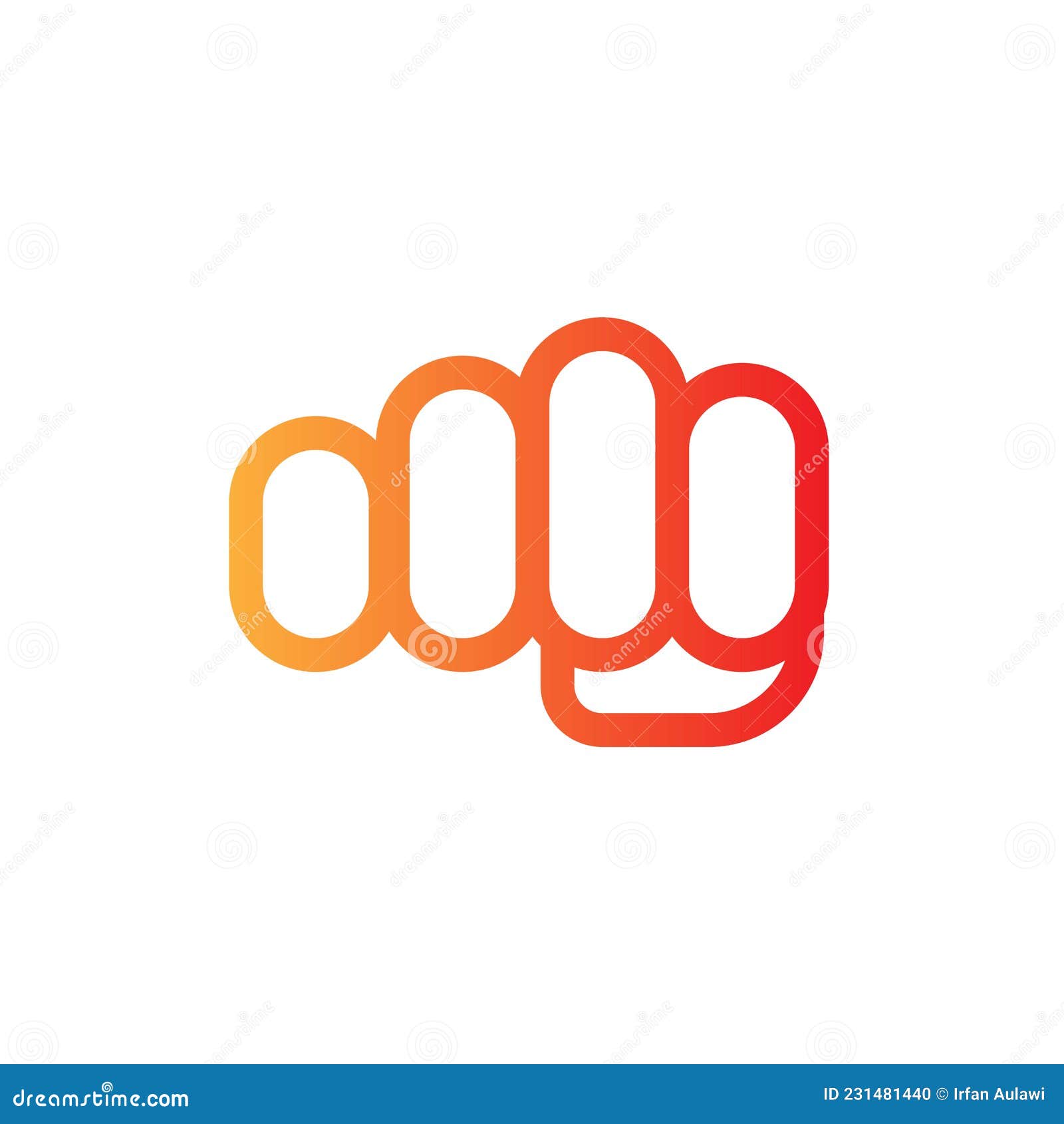 Punch logo vector stock vector. Illustration of combat - 231481440