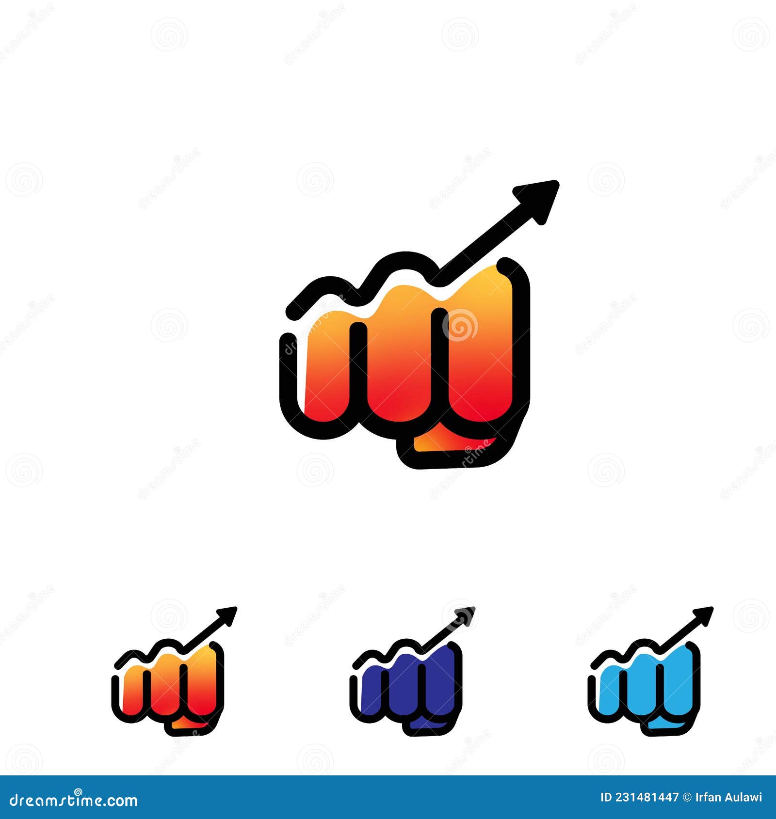 Punch logo vector stock vector. Illustration of fight - 231481447