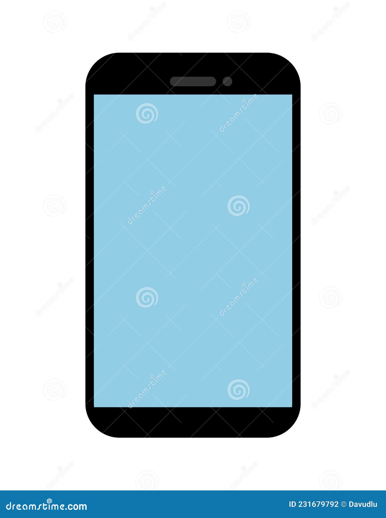 Phone Simple Clip Art Vector Illustration Stock Vector - Illustration ...