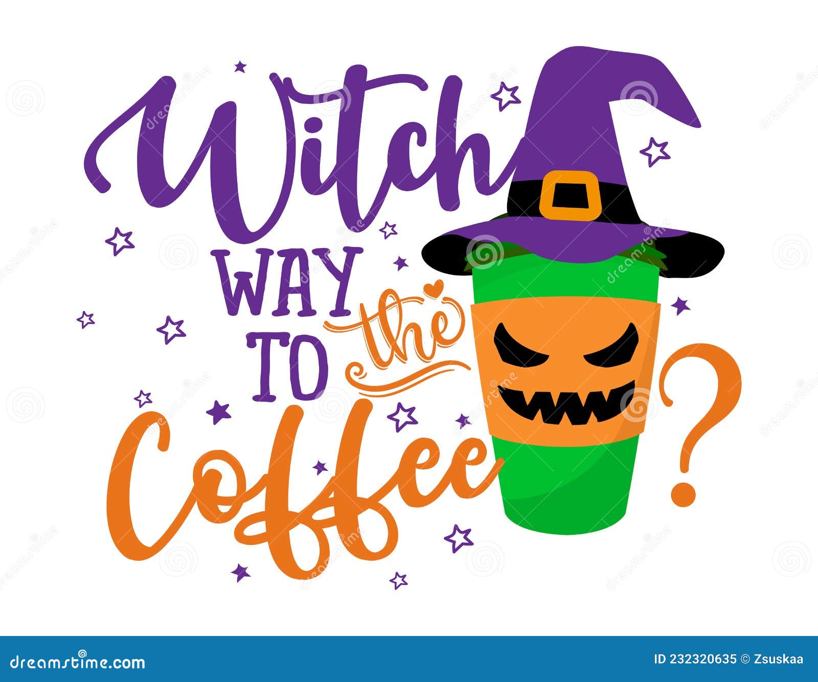 Witch Way To the Coffee - To Go Coffee Cup, Coffee To Go in Witch Hat ...