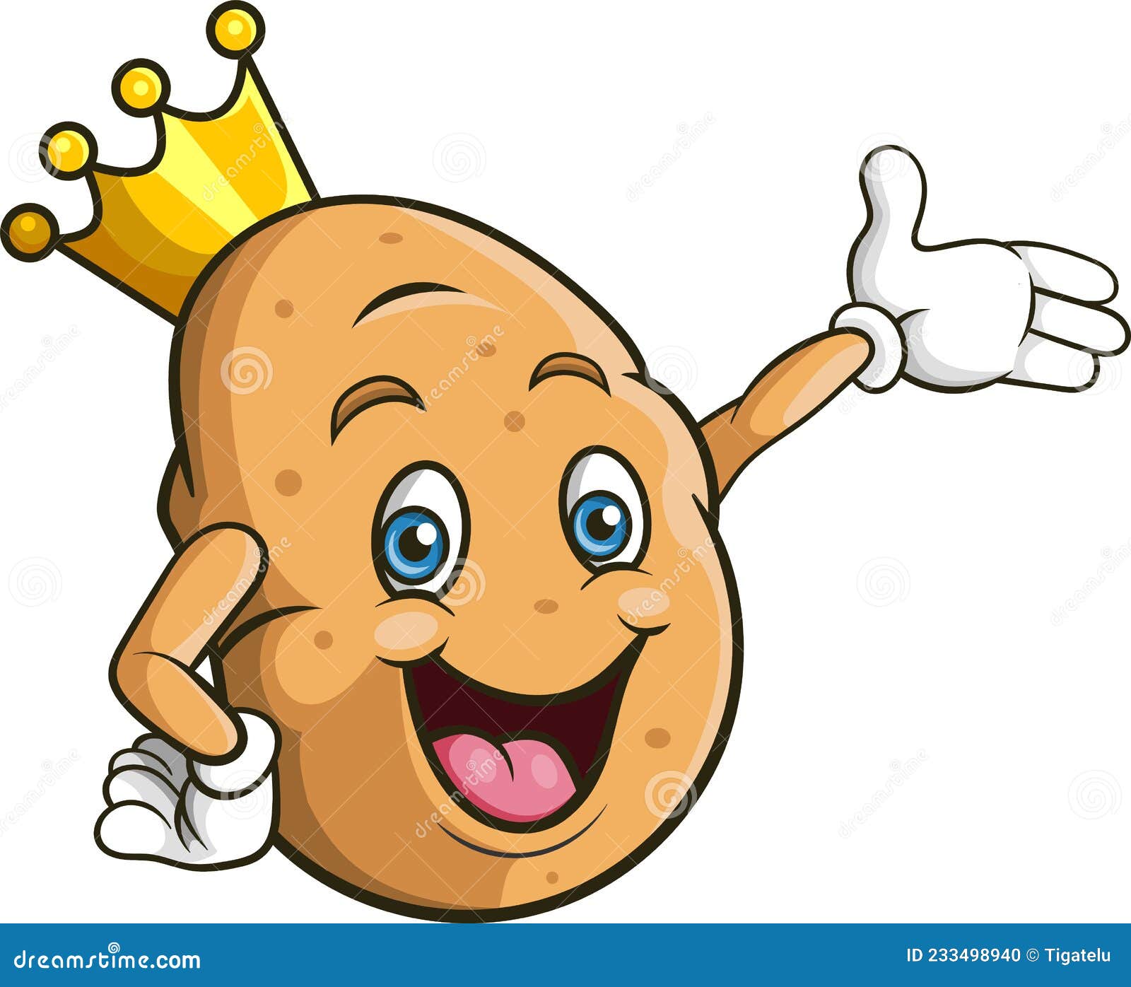 Happy King. Cartoon King Sits On Throne And Gives Thumbs Up While ...