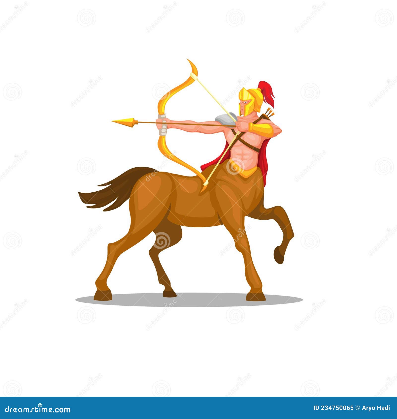 Centaur Warrior With Sword, Ancient Mythical Creature Cartoon Vector ...