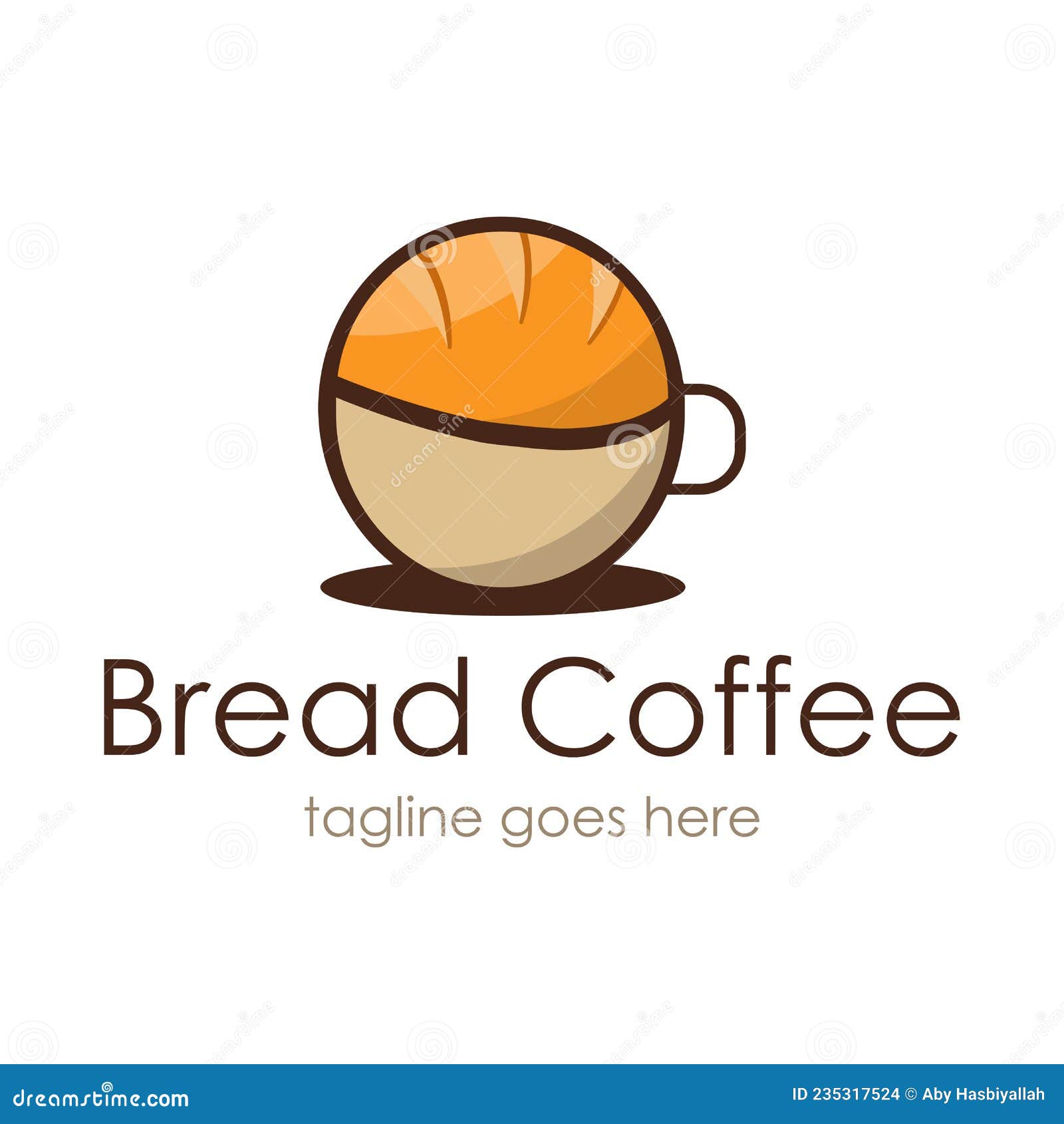 Bread Coffee Logo Design Template Stock Vector - Illustration of ...