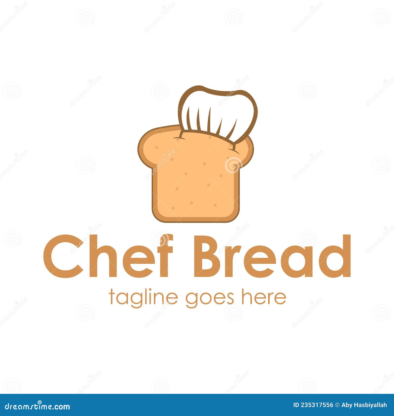 Chef Bread Slice Cartoon Character Presenting Perfect Bread ...