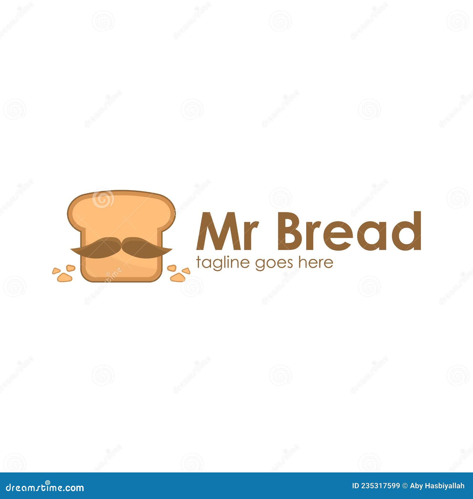 Mr Bread Logo Design Template Stock Vector - Illustration of drawing ...