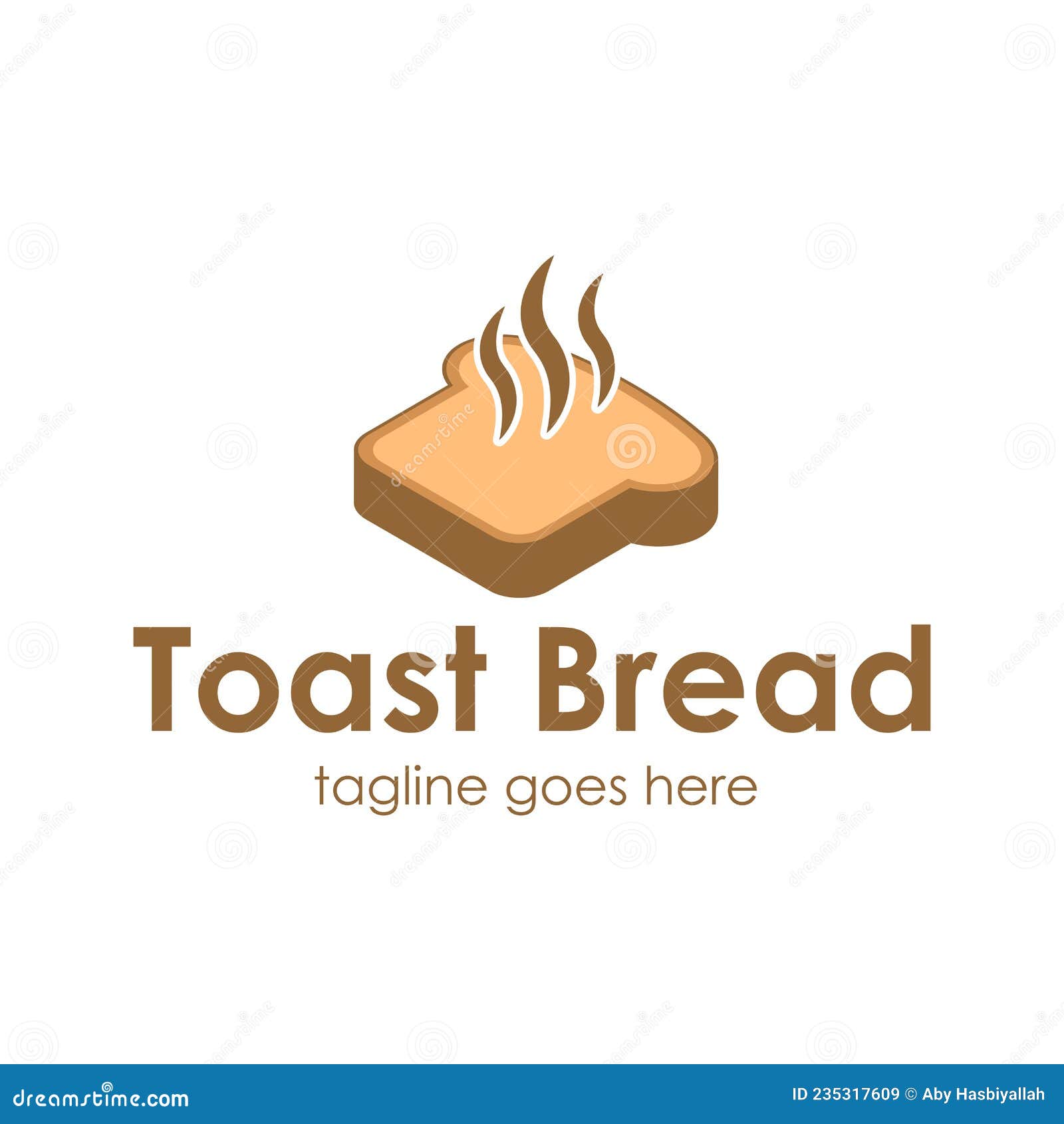 Toast Bread Logo Design Template Stock Vector - Illustration of ...