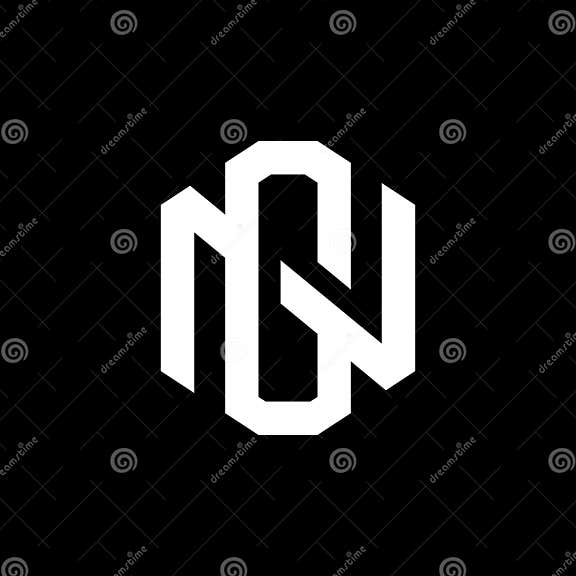NG Monogram Letter Logo Design Stock Vector - Illustration of minimal ...